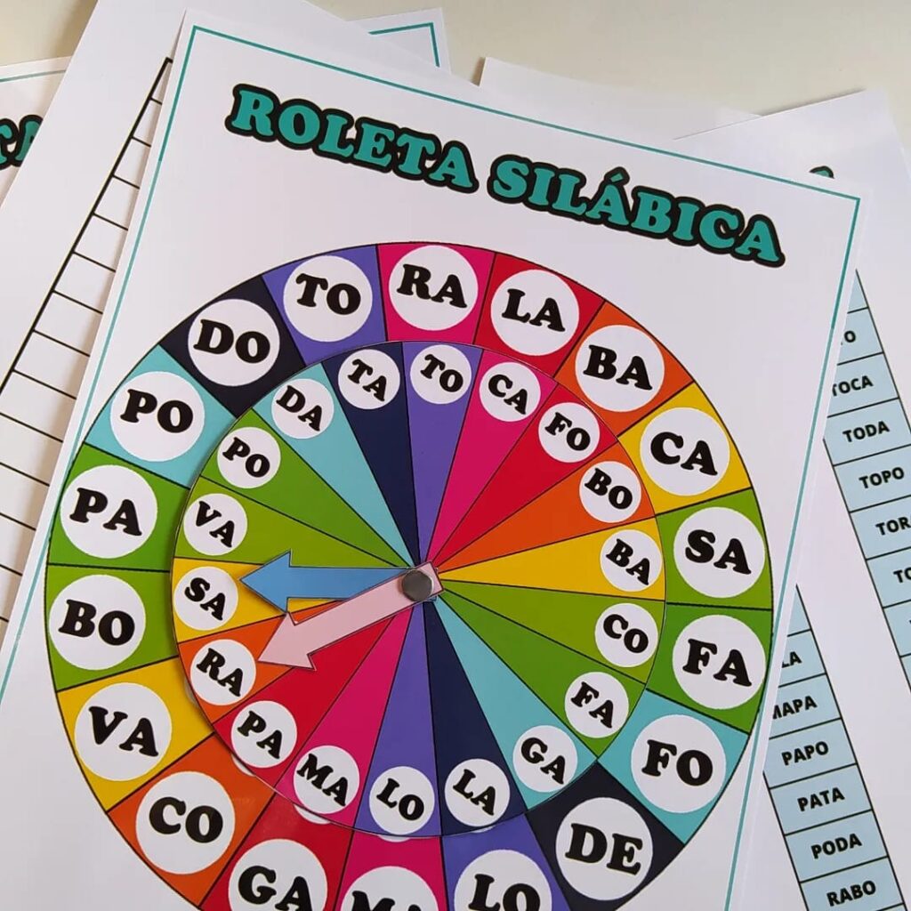 Roleta silábica – Professora Regiane Oficial